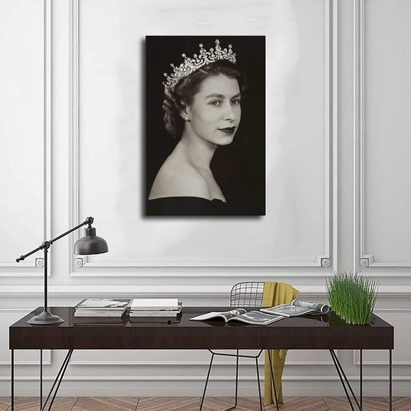 Vintage | Art | Queen Elizabeth Ii Wall Decor Poster Print 2x16 ...